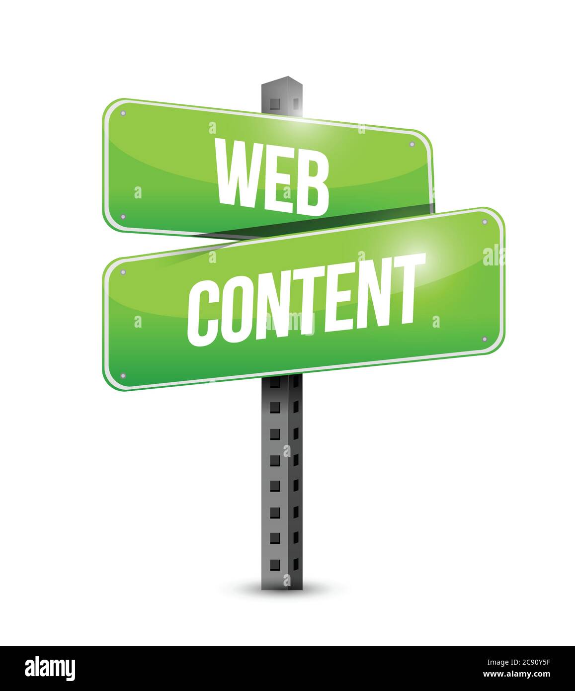 Web content sign illustration design over a white background Stock ...