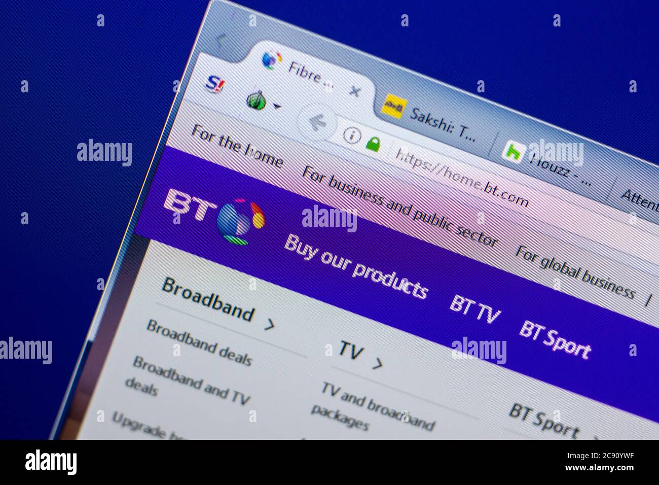 Bt page hi-res stock photography and images - Alamy