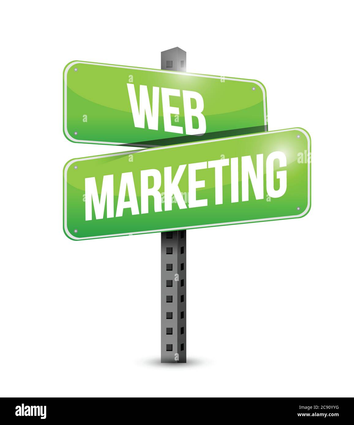 Web marketing sign illustration design over a white background Stock ...