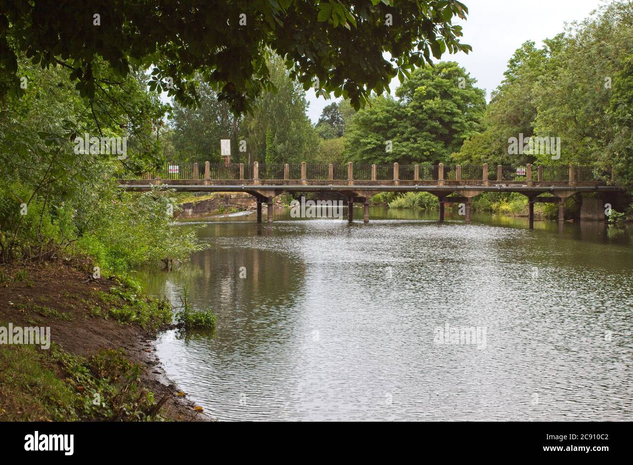 The Toll Bridge crossing the River Derwent at Darley Abbey in ...