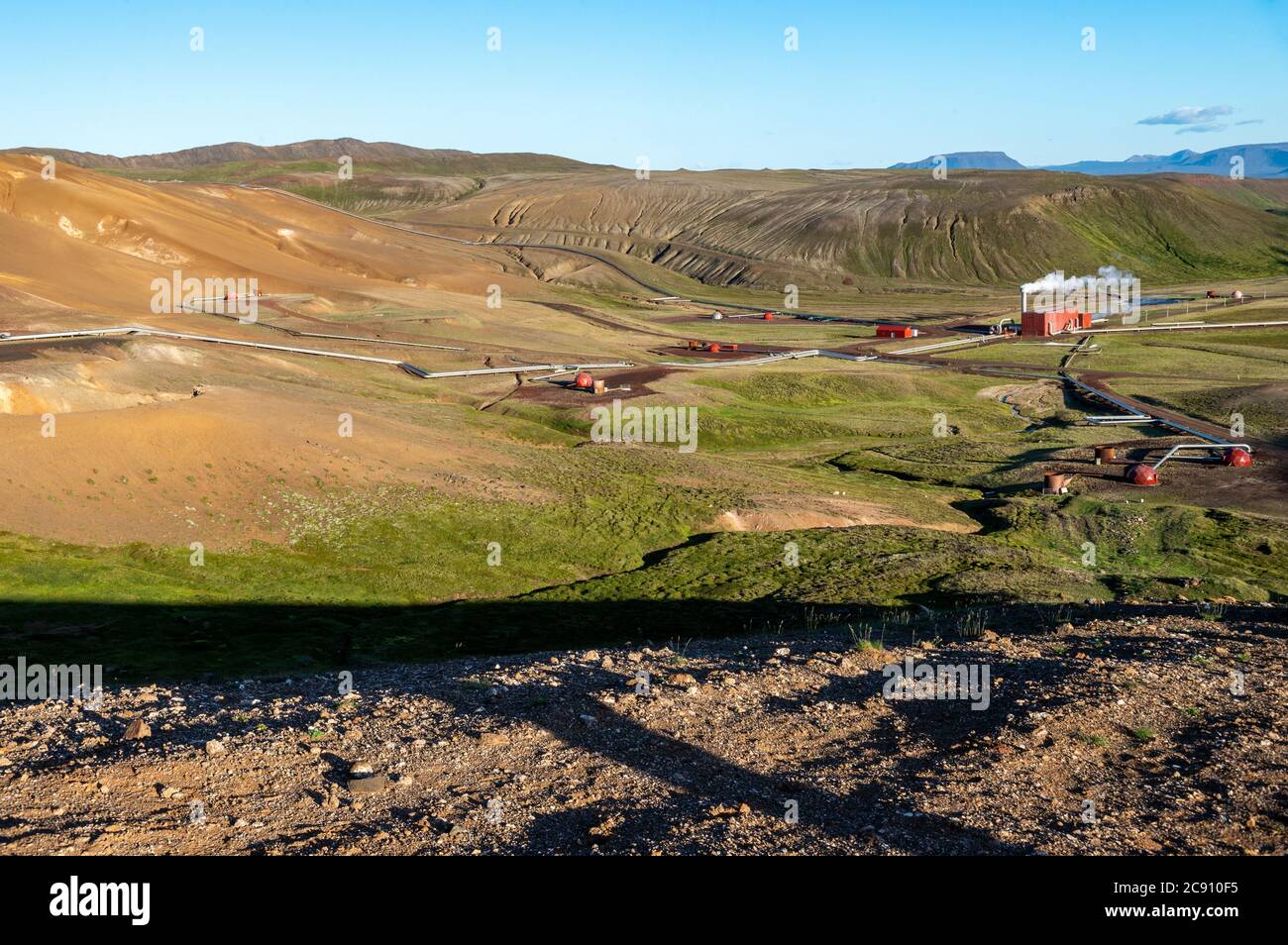 Geothermal power station in Iceland. Generation of ecologically clean ...