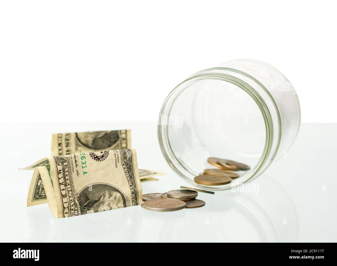 glass money box Stock Photo - Alamy