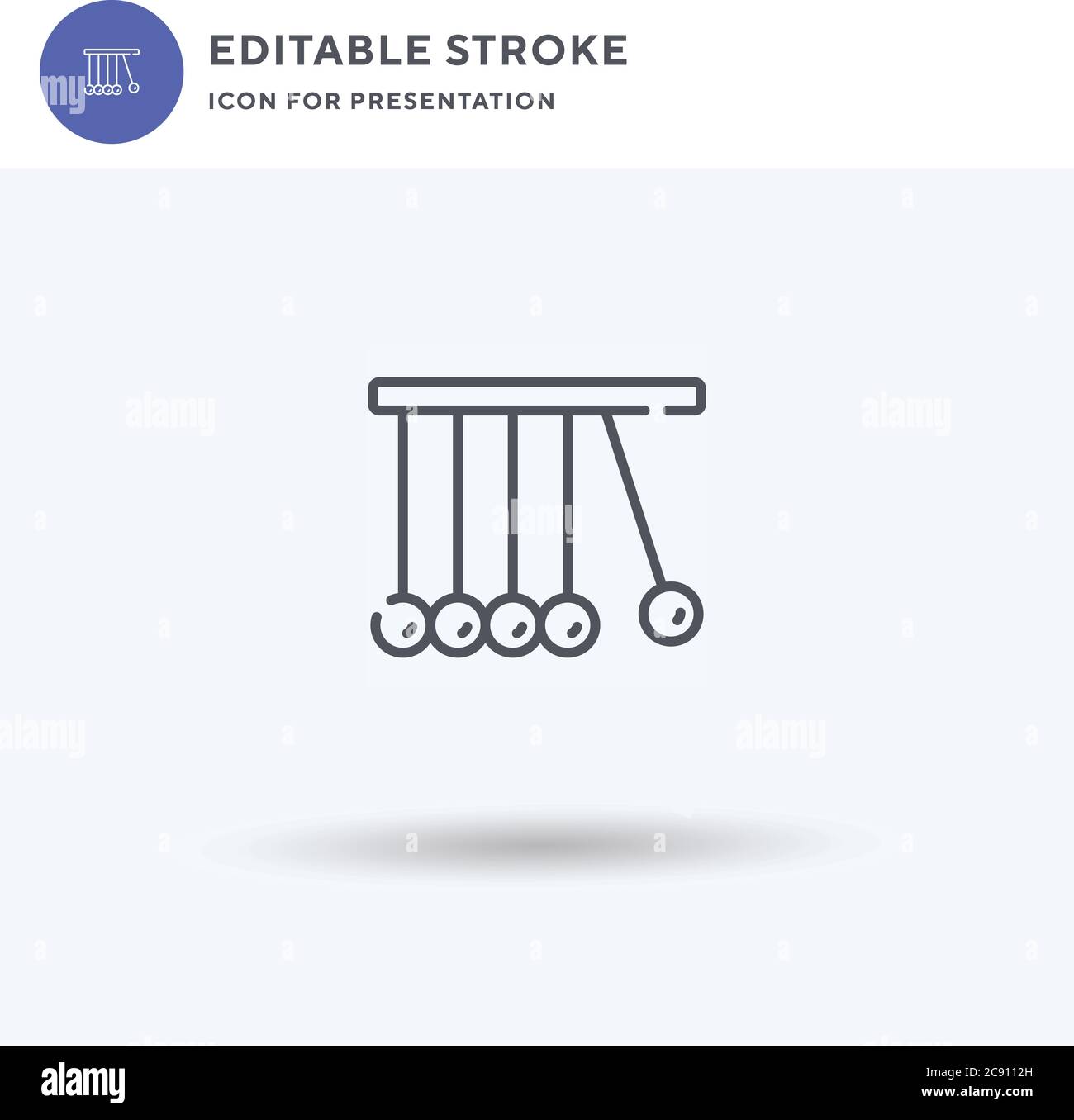 Pendulum icon vector, filled flat sign, solid pictogram isolated on ...