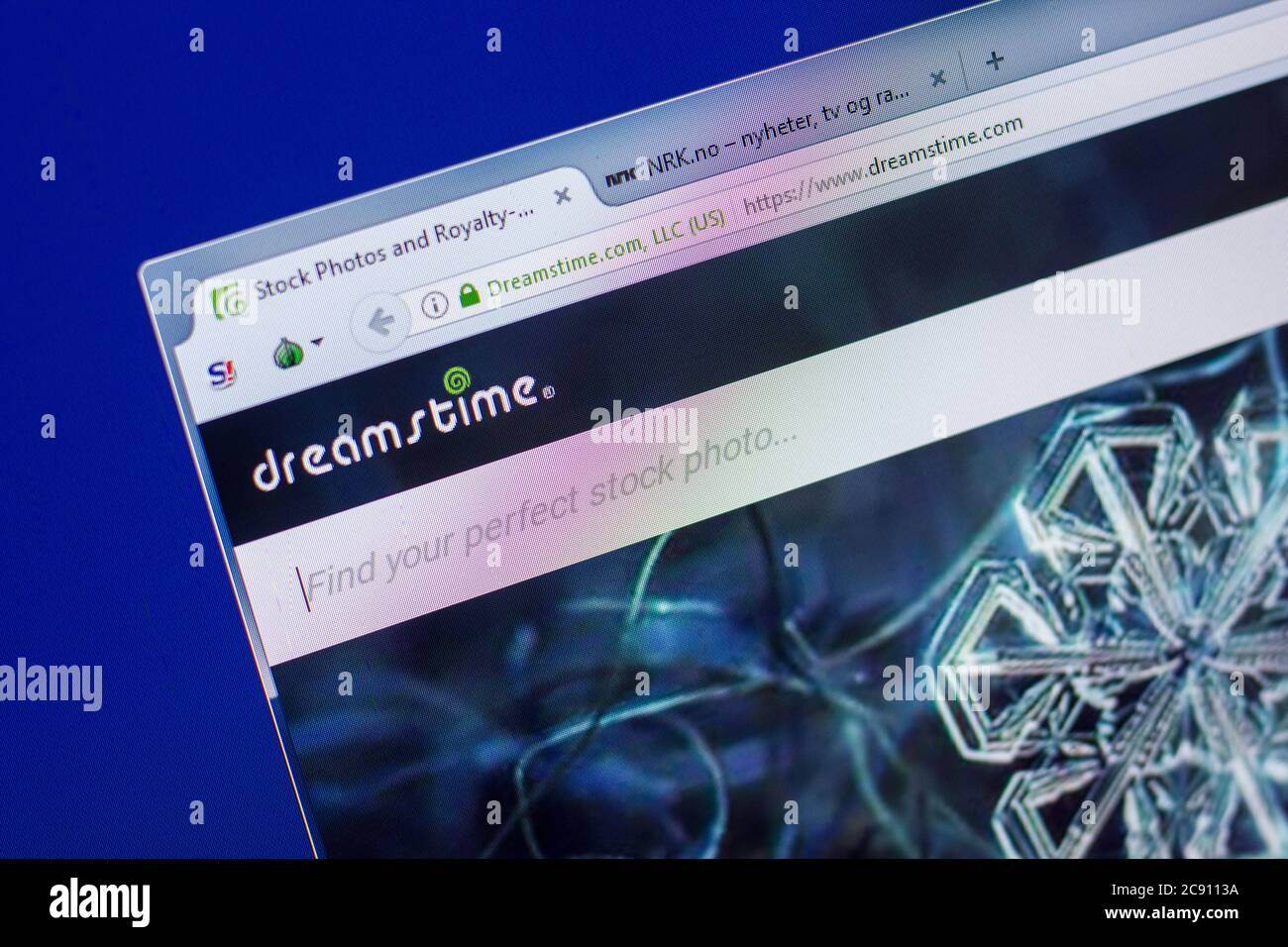 Ryazan, Russia - May 20, 2018: Homepage of Dreamstime website on the ...