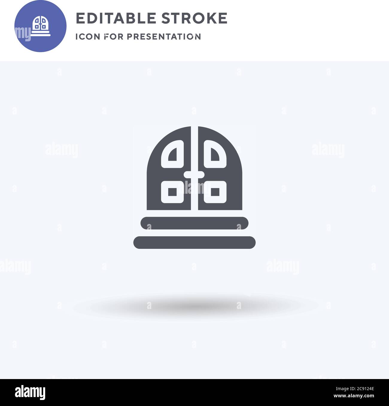 Valhalla icon vector, filled flat sign, solid pictogram isolated on ...