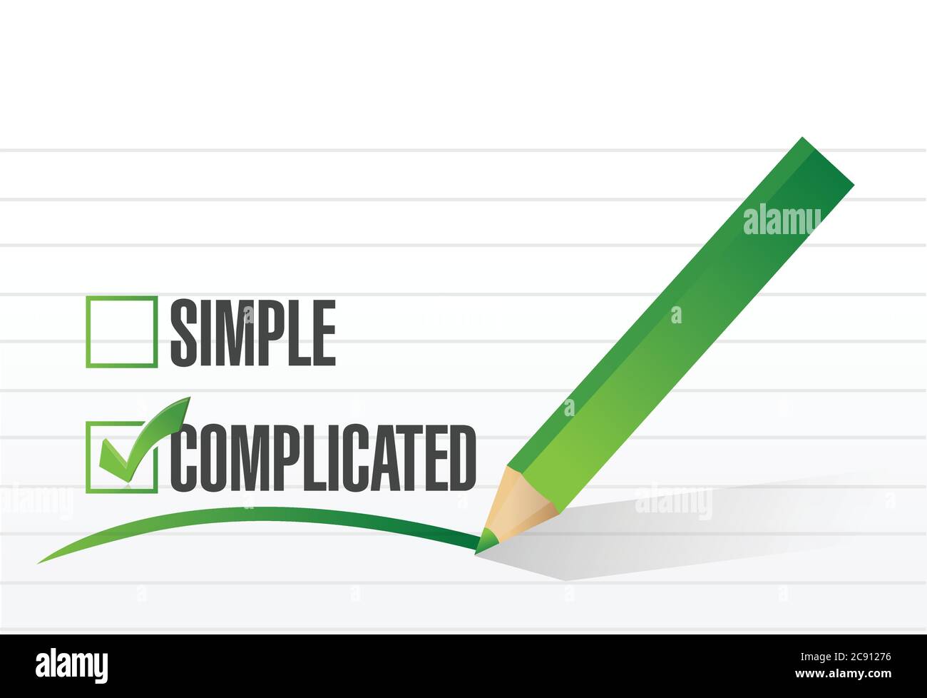 Complicated selection illustration design over a white background Stock ...