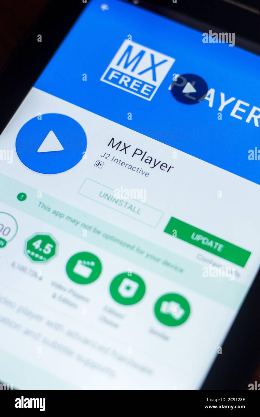 Mx player mobile app logo hi-res stock photography and images - Alamy