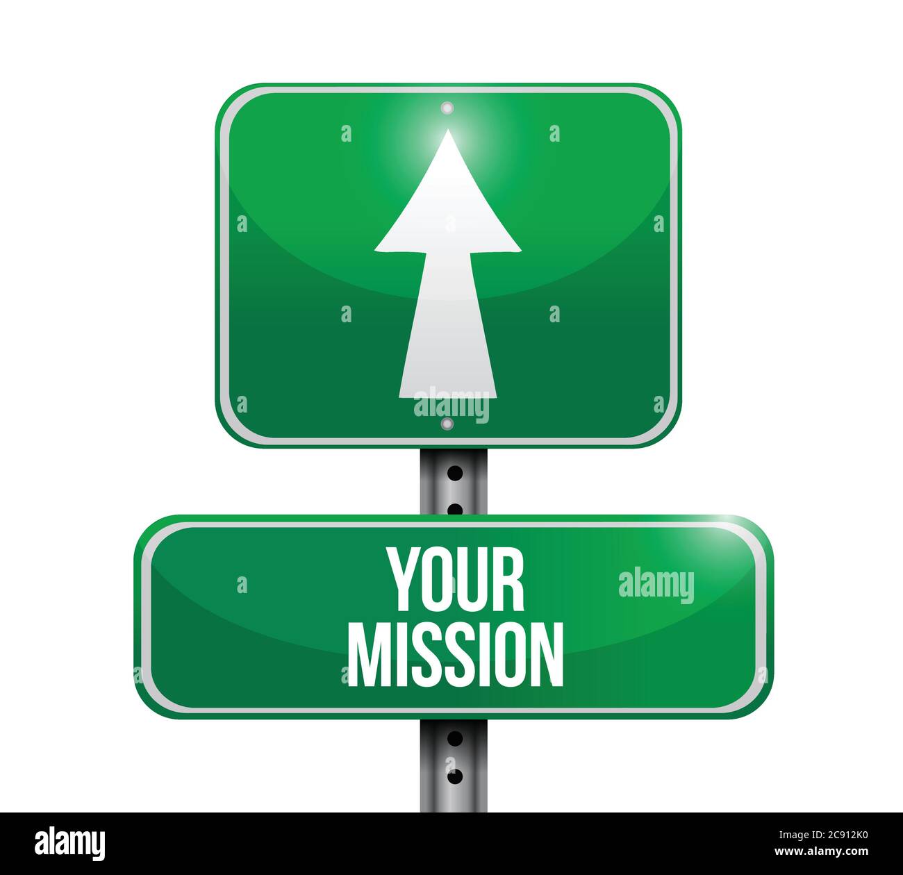 Your mission sign illustration design over a white background Stock ...