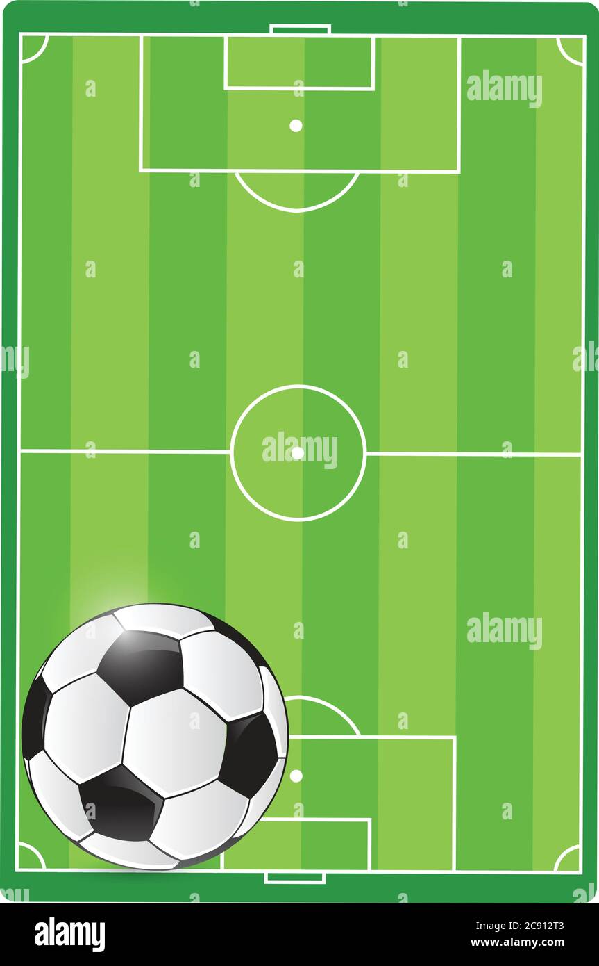 Soccer field aerial Stock Vector Images - Alamy