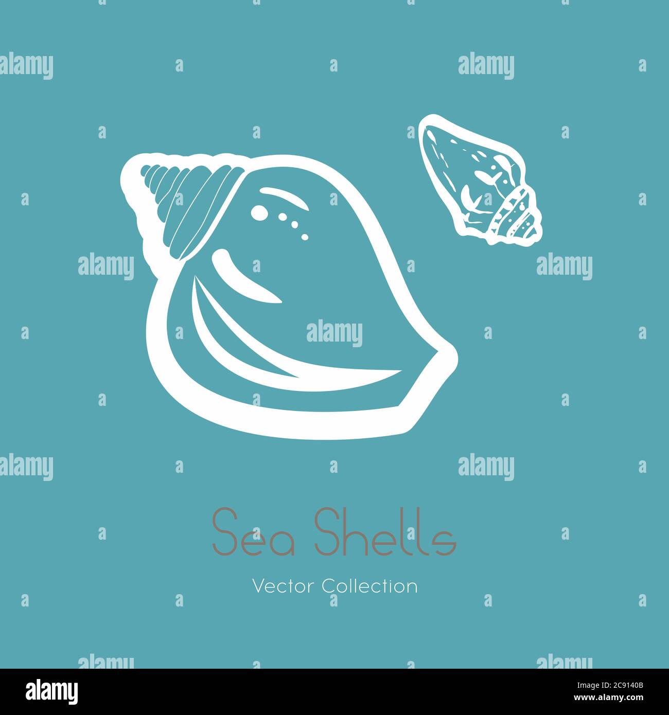Fossil ammonite nautilus seashell vector logo set. Isolated vector of ...