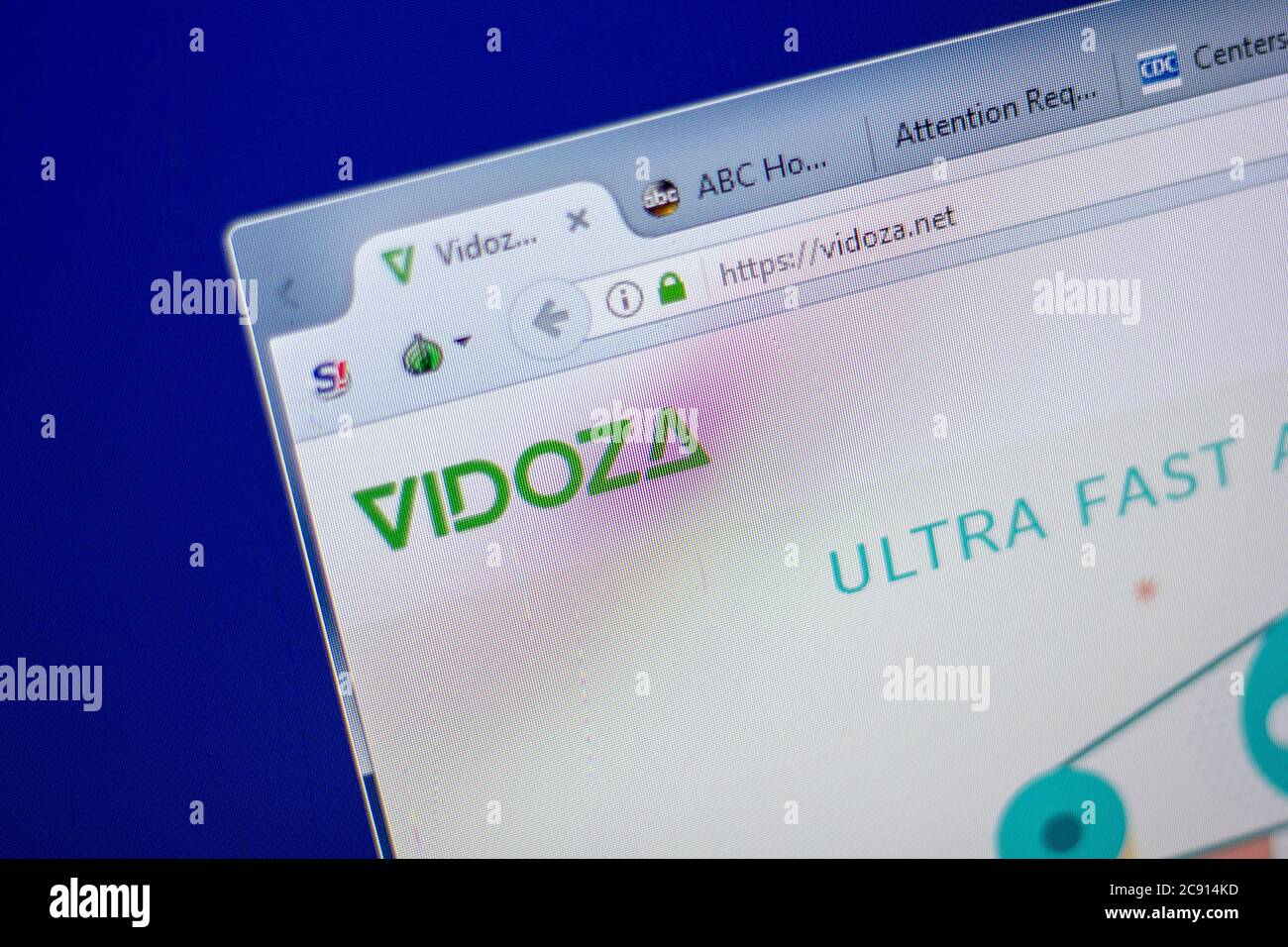 Ryazan, Russia - June 05, 2018: Homepage of Vidoza website on the ...