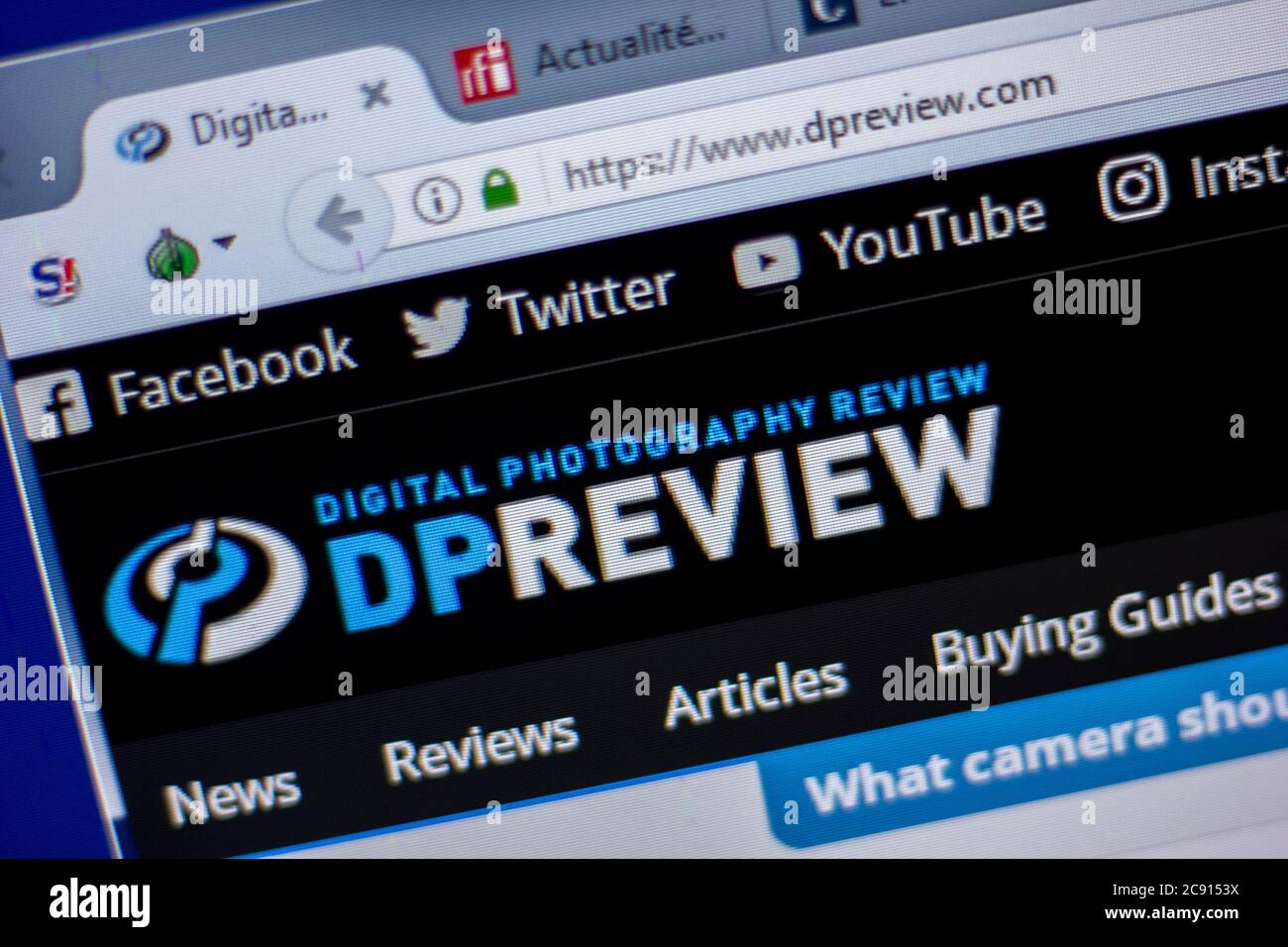 Ryazan, Russia - June 05, 2018: Homepage of DPreview website on the ...