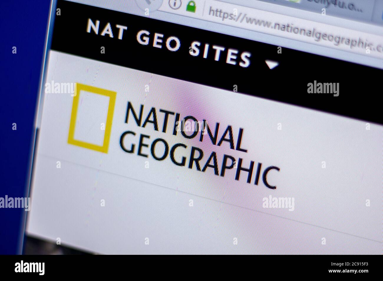 Ryazan, Russia - June 05, 2018: Homepage of NationalGeographic website ...