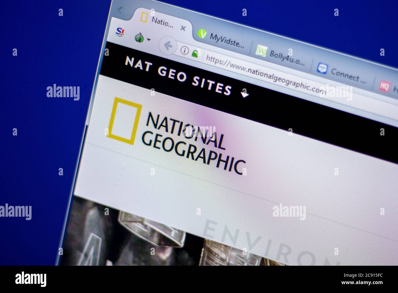 Ryazan, Russia - June 05, 2018: Homepage of NationalGeographic website ...