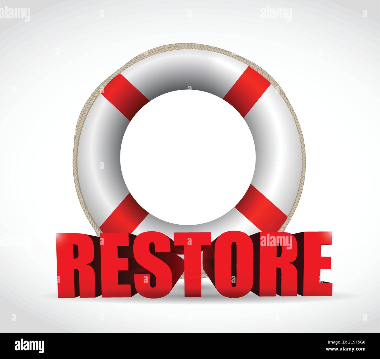 Sos restore sign illustration design over a white background Stock ...