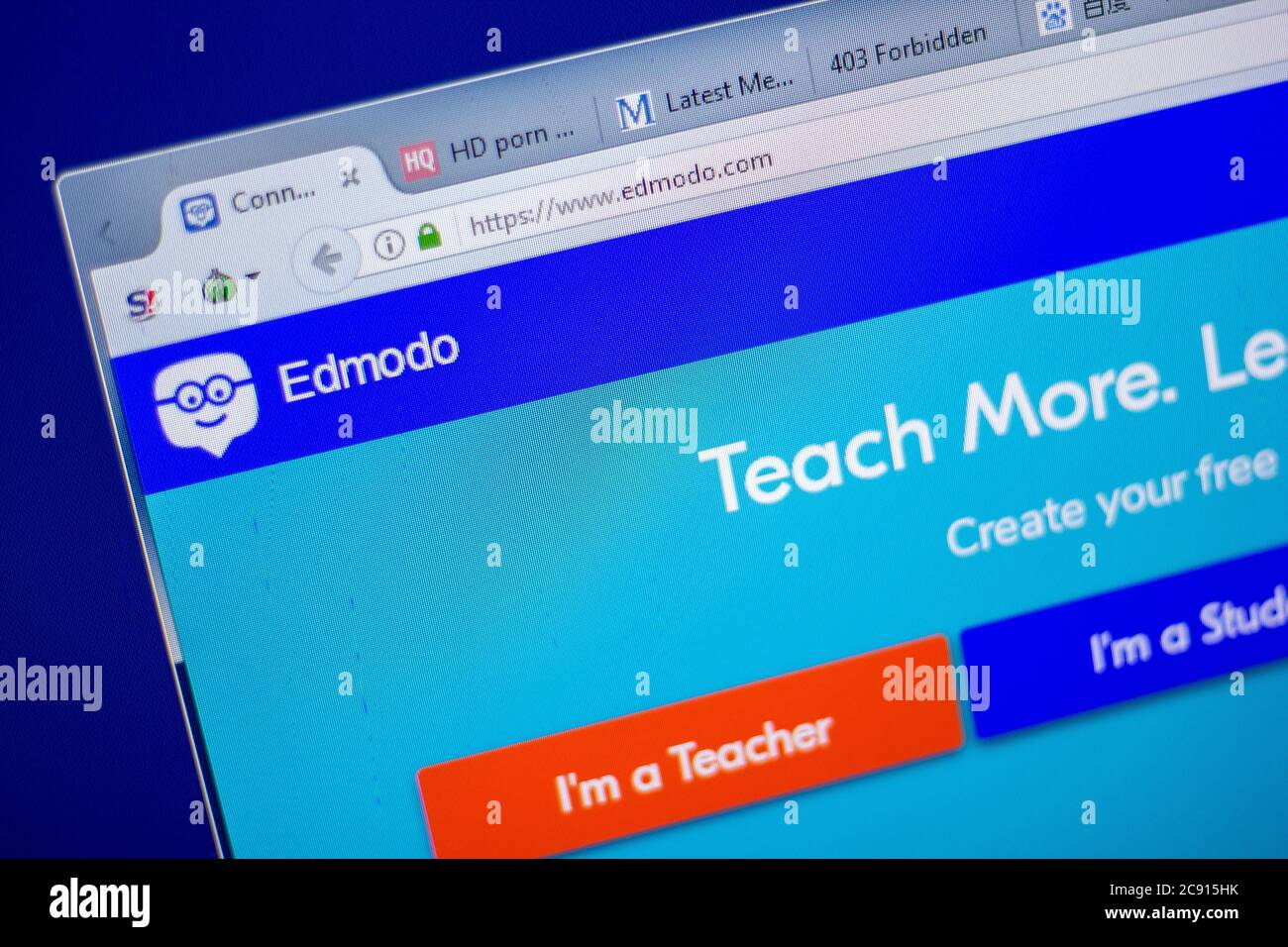 Ryazan, Russia - June 05, 2018: Homepage of Edmodo website on the ...