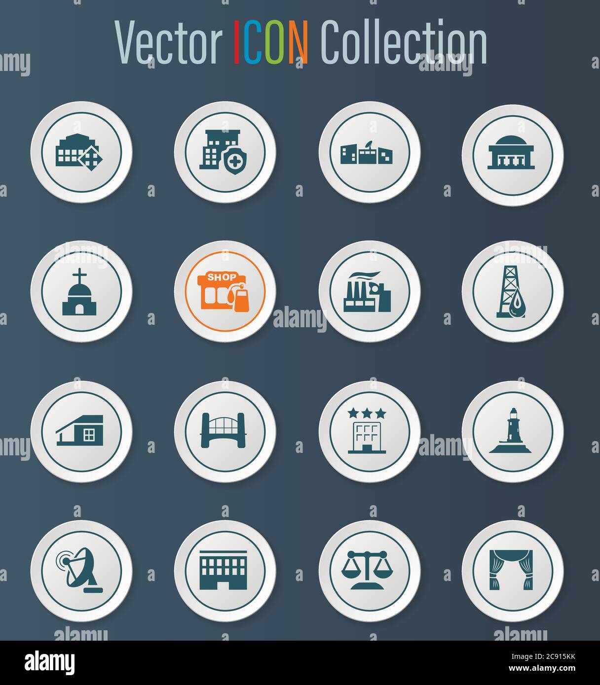 Multistory church Stock Vector Images - Alamy