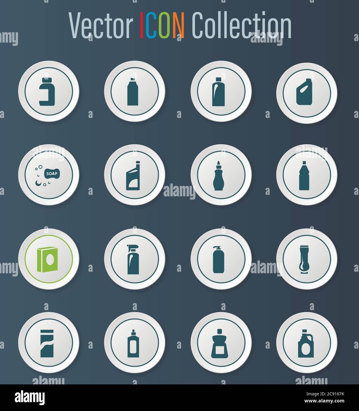 Household chemicals icons set Stock Vector Image & Art - Alamy