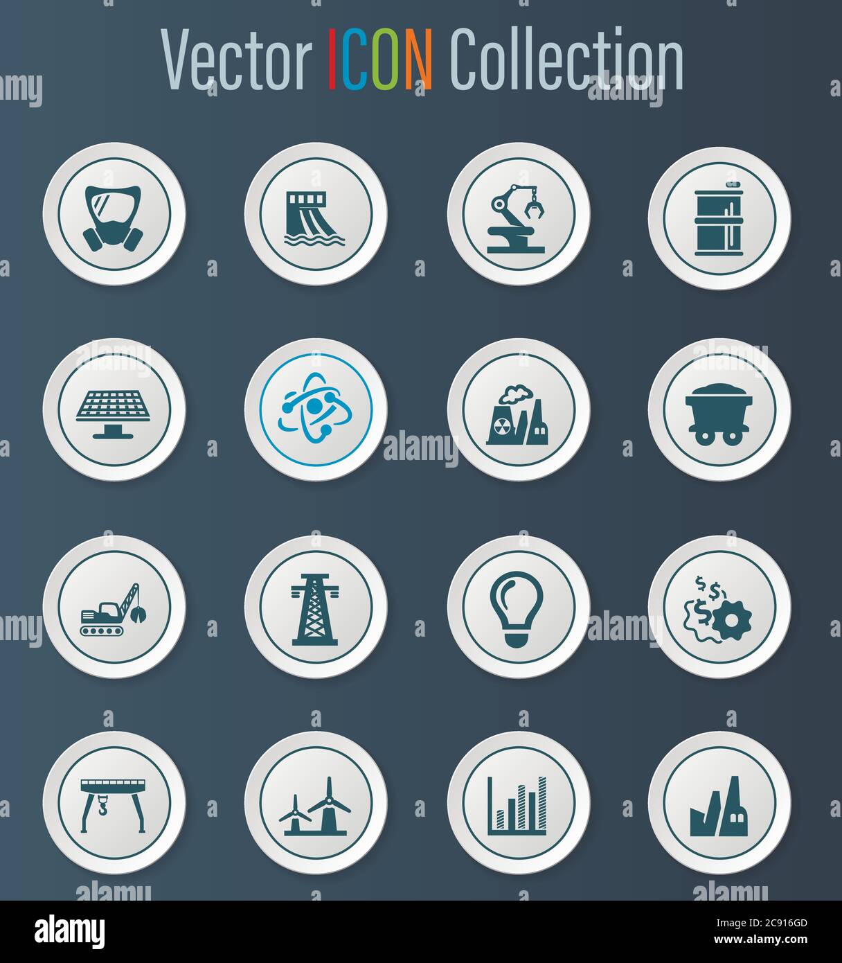 Industry icons set Stock Vector Image & Art - Alamy