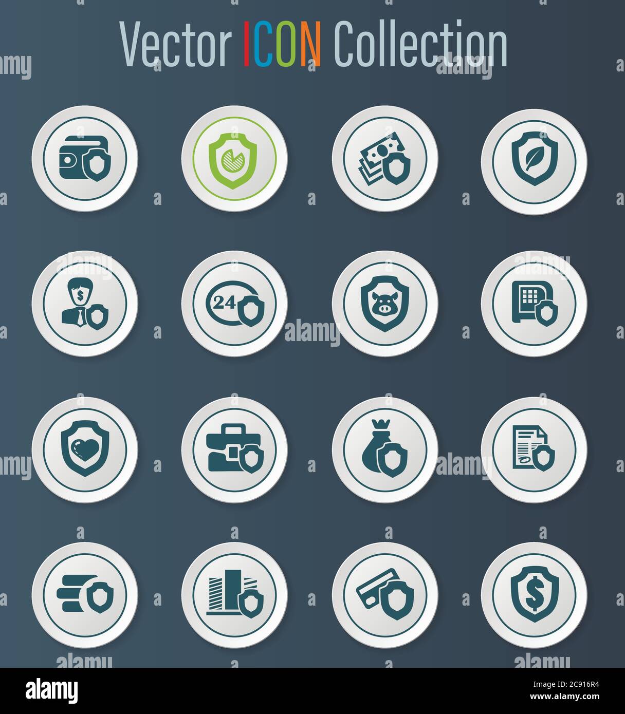 Insurance icons set Stock Vector Image & Art - Alamy