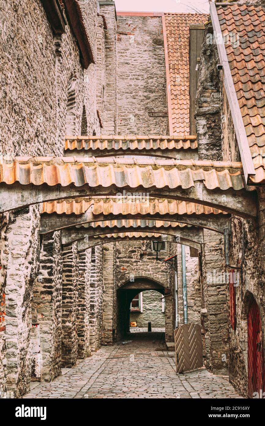Tallinn, Estonia. St. Catherine's Passage From St. Catherine's ...