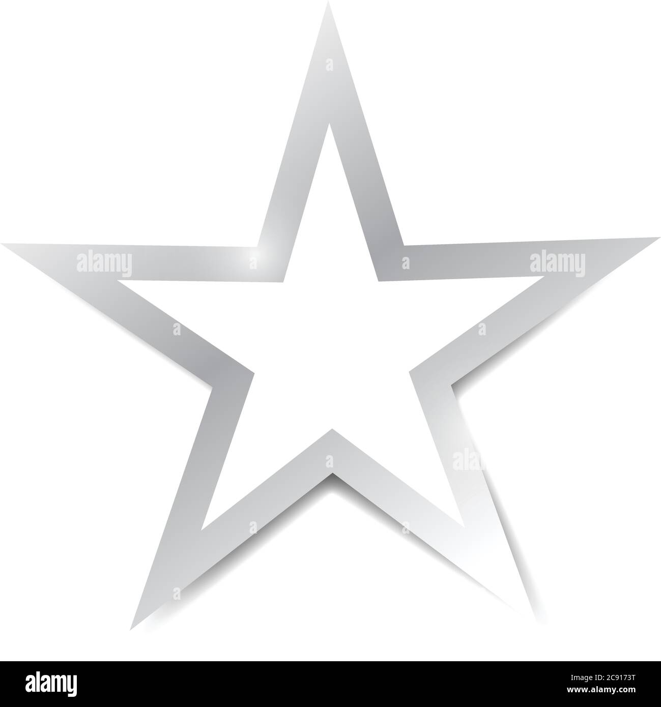 Blank star illustration design over a white background Stock Vector ...