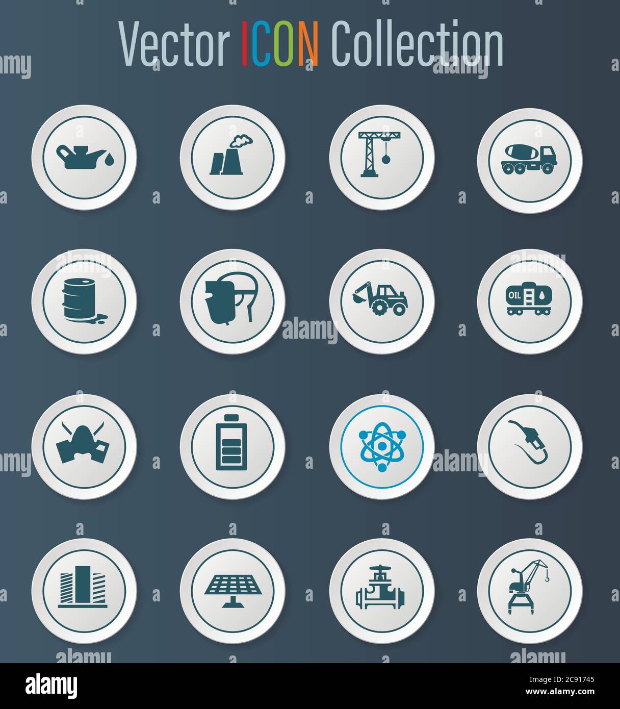 Industry icons set Stock Vector Image & Art - Alamy