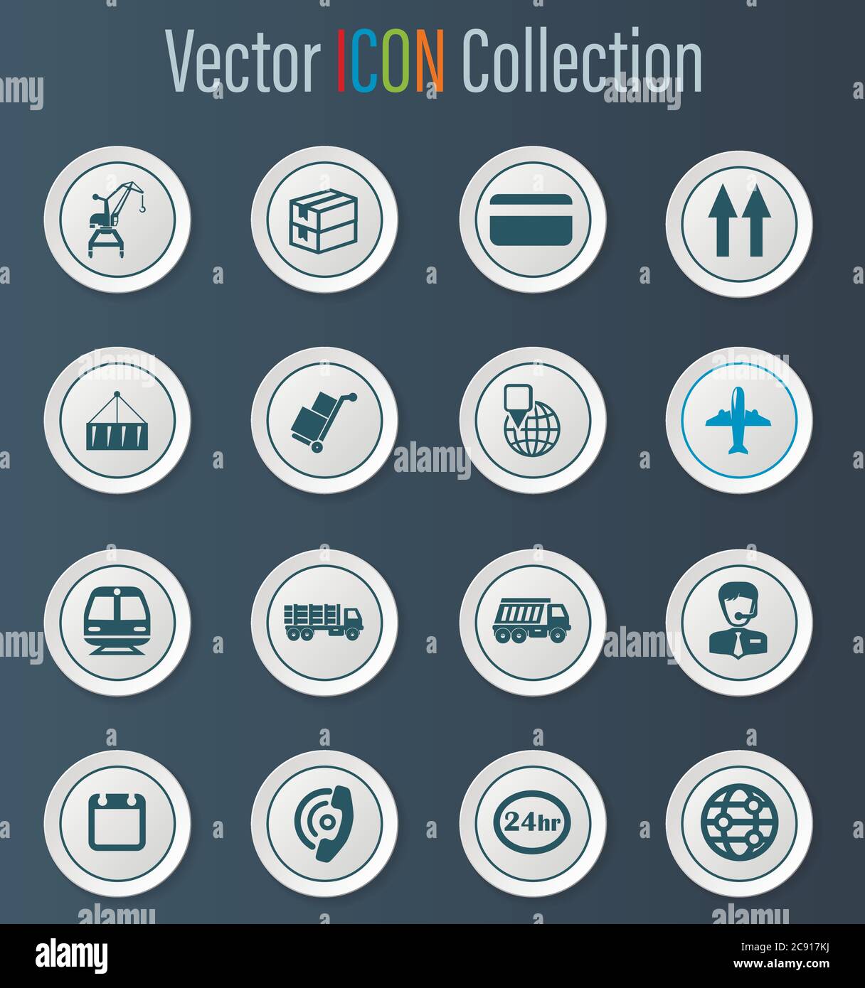 Logistic icons set Stock Vector Image & Art - Alamy