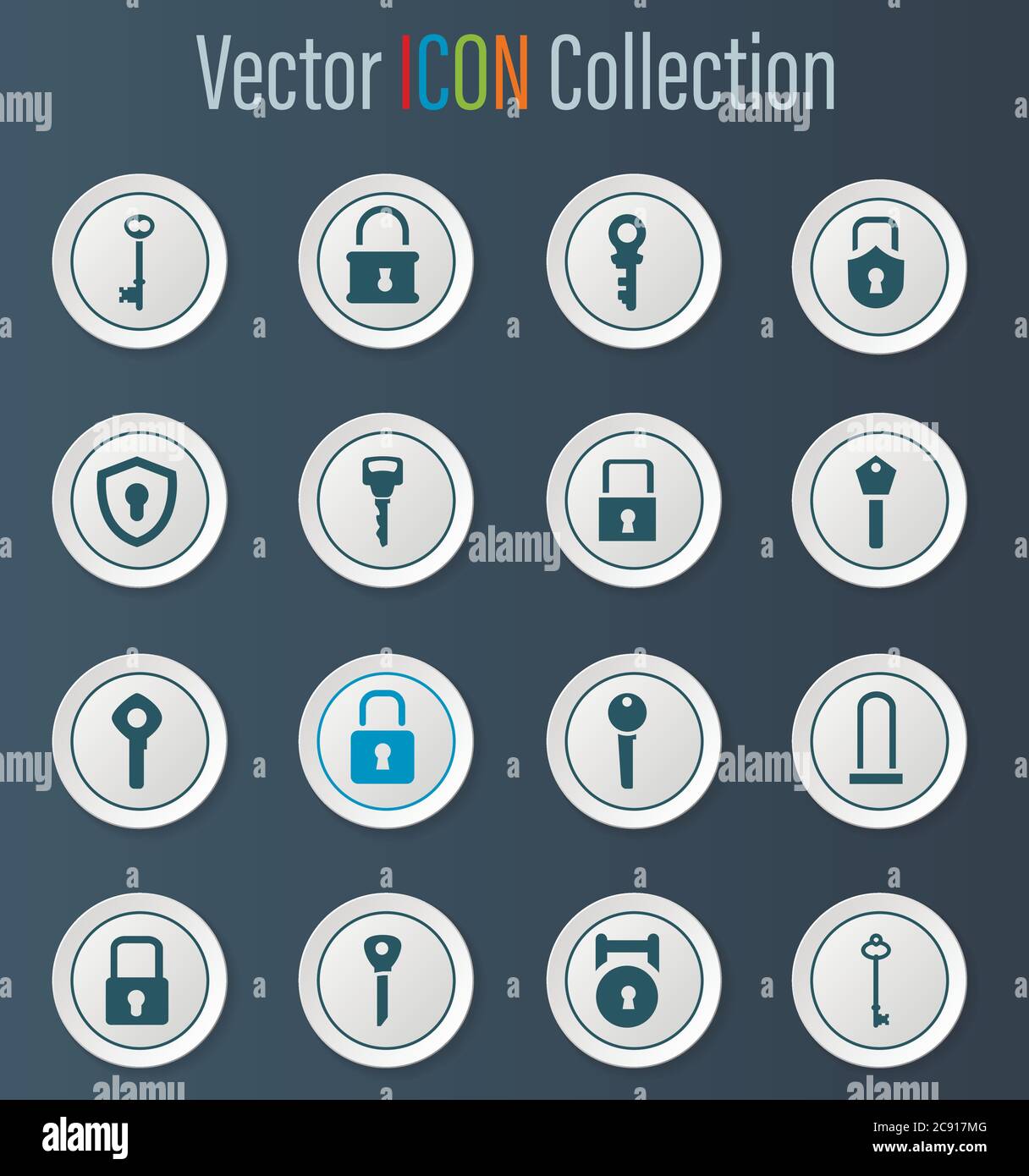 Lock and Key icons set Stock Vector Image & Art - Alamy