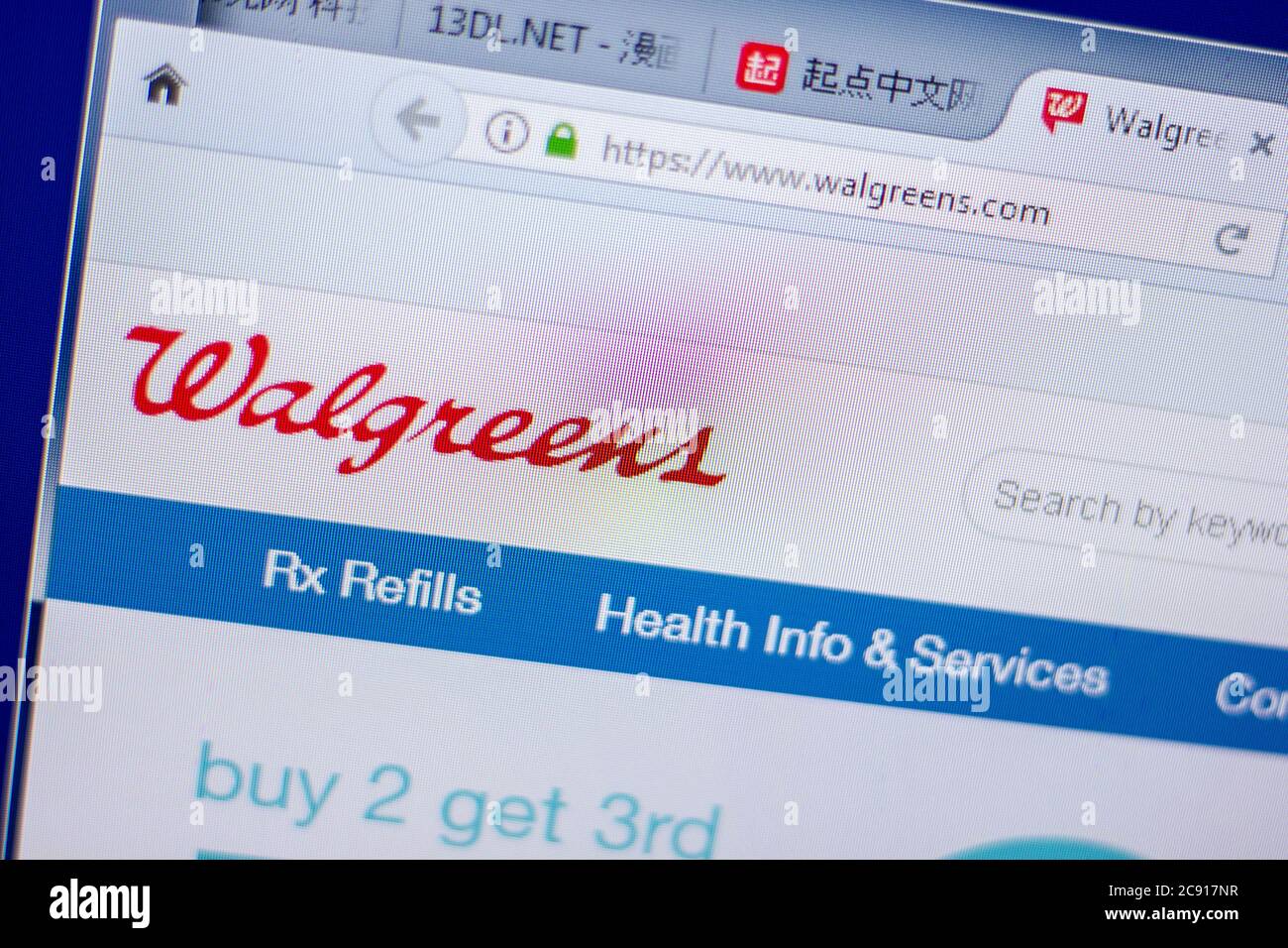 Ryazan, Russia - June 05, 2018: Homepage of Walgreens website on the ...