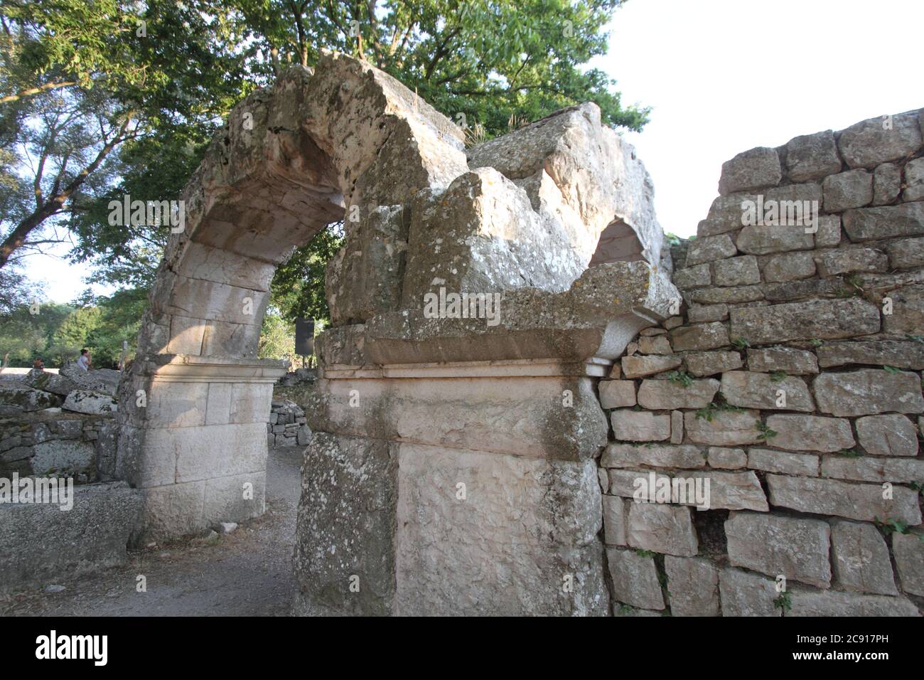 Sepino, Italy - August 19, 2017: the archaeological excavations of ...