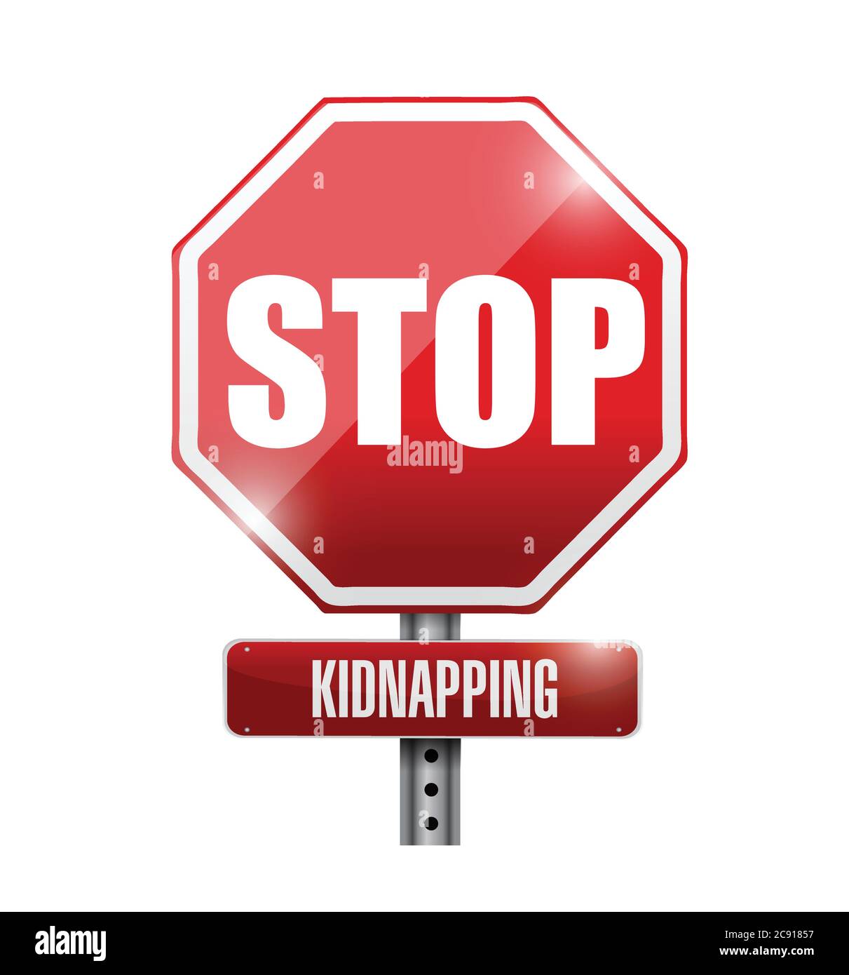 Stop kidnapping illustration design over a white background Stock Vector Image & Art - Alamy