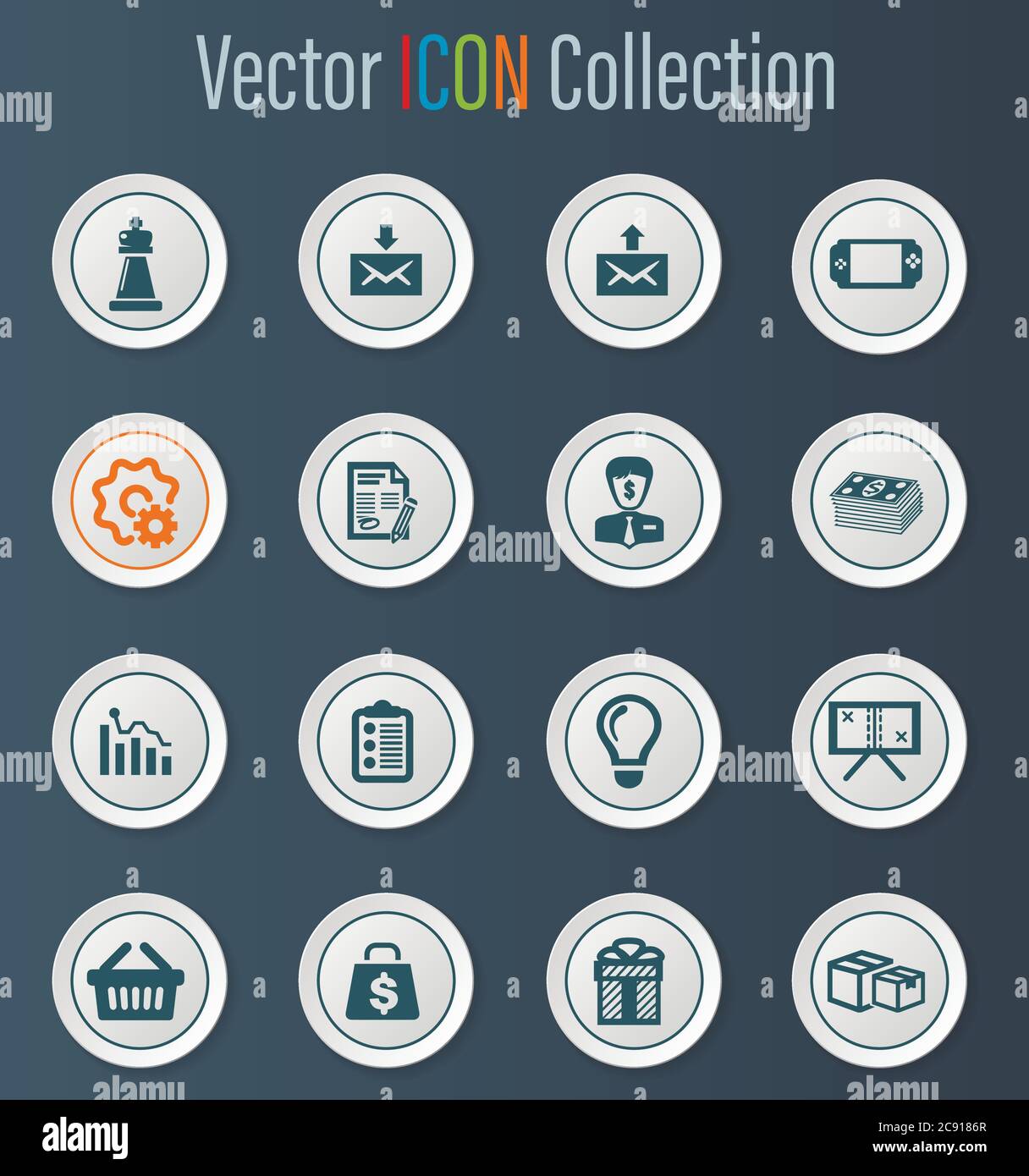 Digital marketing computer icons Stock Vector Images - Alamy