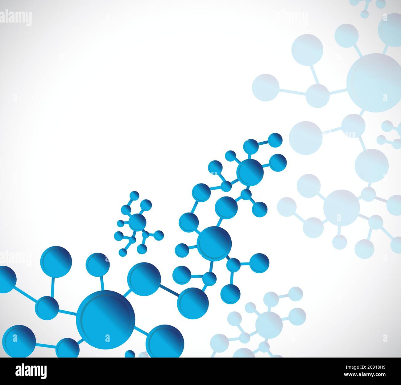 Blue dna structure molecule illustration design background Stock Vector ...