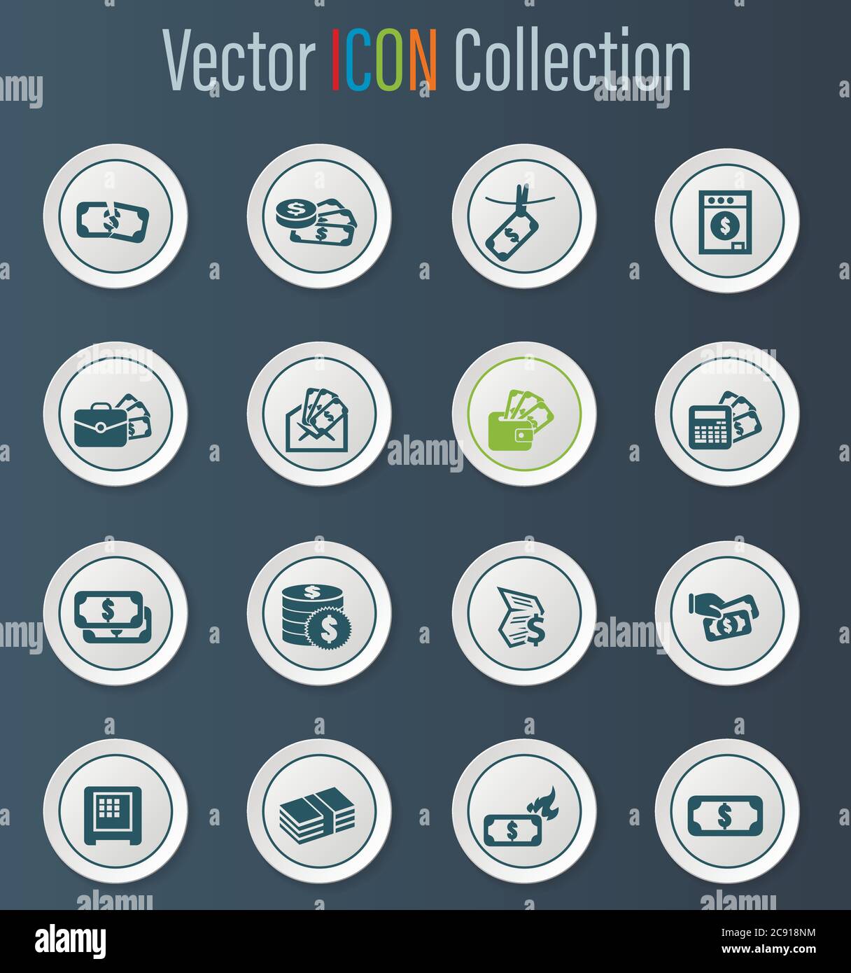 Money icon set Stock Vector Image & Art - Alamy