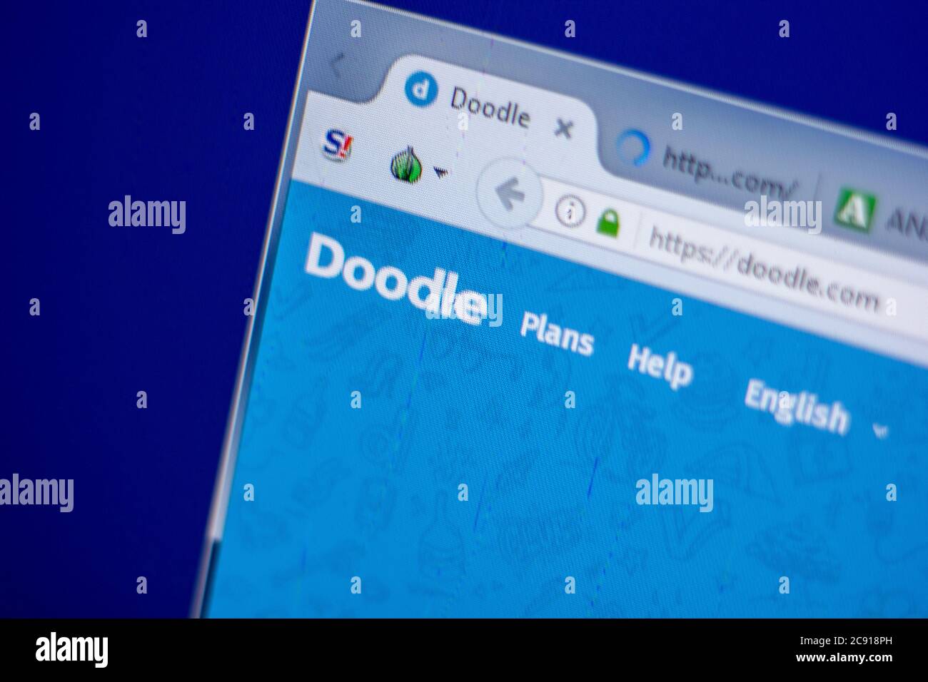 Ryazan, Russia - June 05, 2018: Homepage of Doodle website on the ...