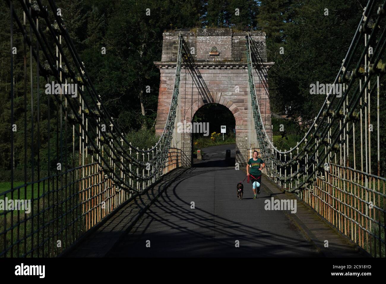 Union chain bridge fishwick hi-res stock photography and images - Alamy