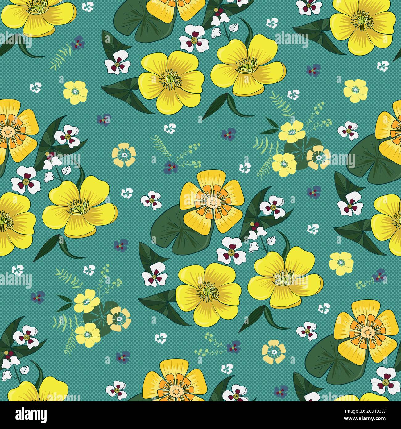 Blue yellow colors blooming Stock Vector Images - Alamy