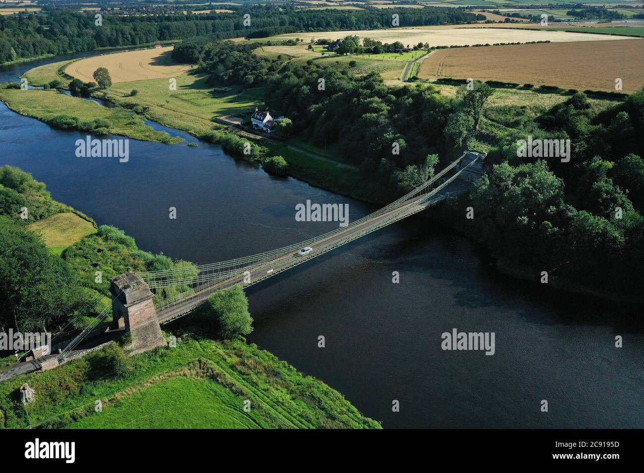 Union chain bridge fishwick hi-res stock photography and images - Alamy