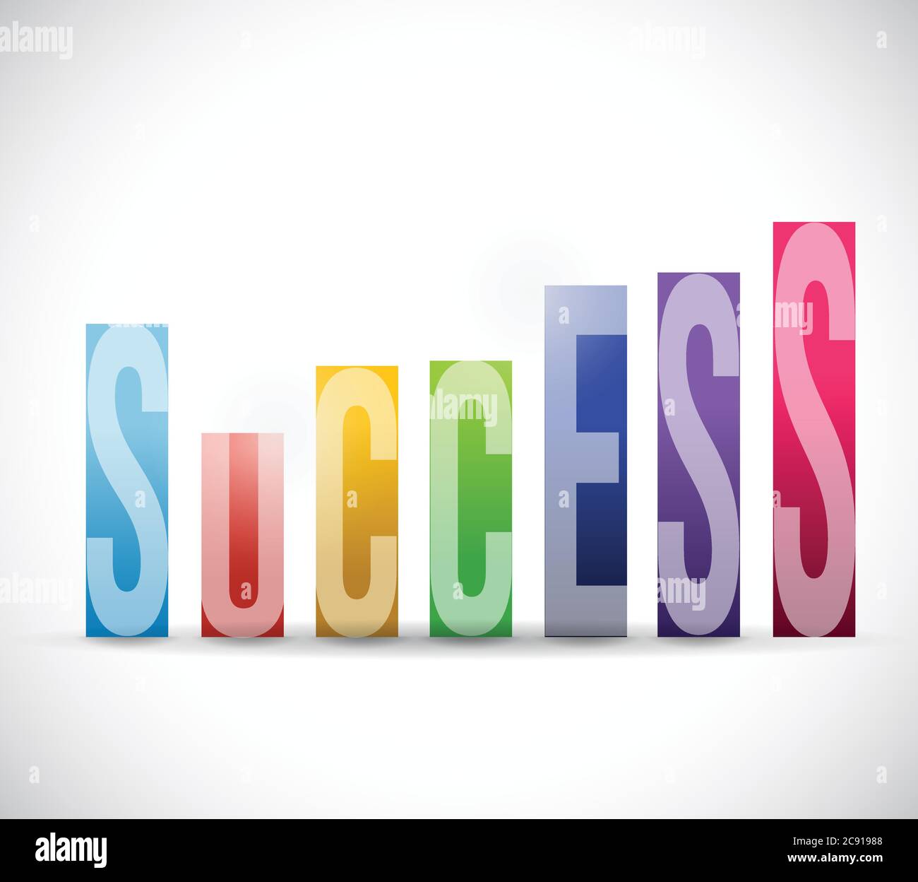 Success color graph illustration design over a white background Stock ...
