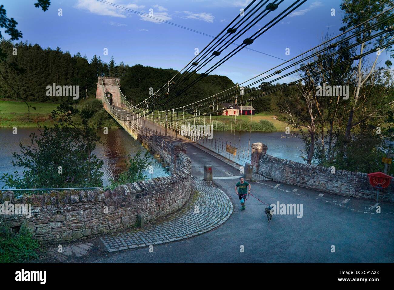 Union chain bridge fishwick hi-res stock photography and images - Alamy