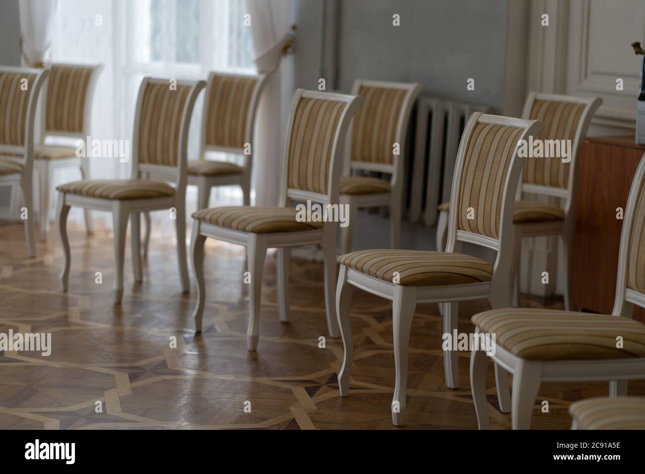 Chairs hall seats hi-res stock photography and images - Alamy