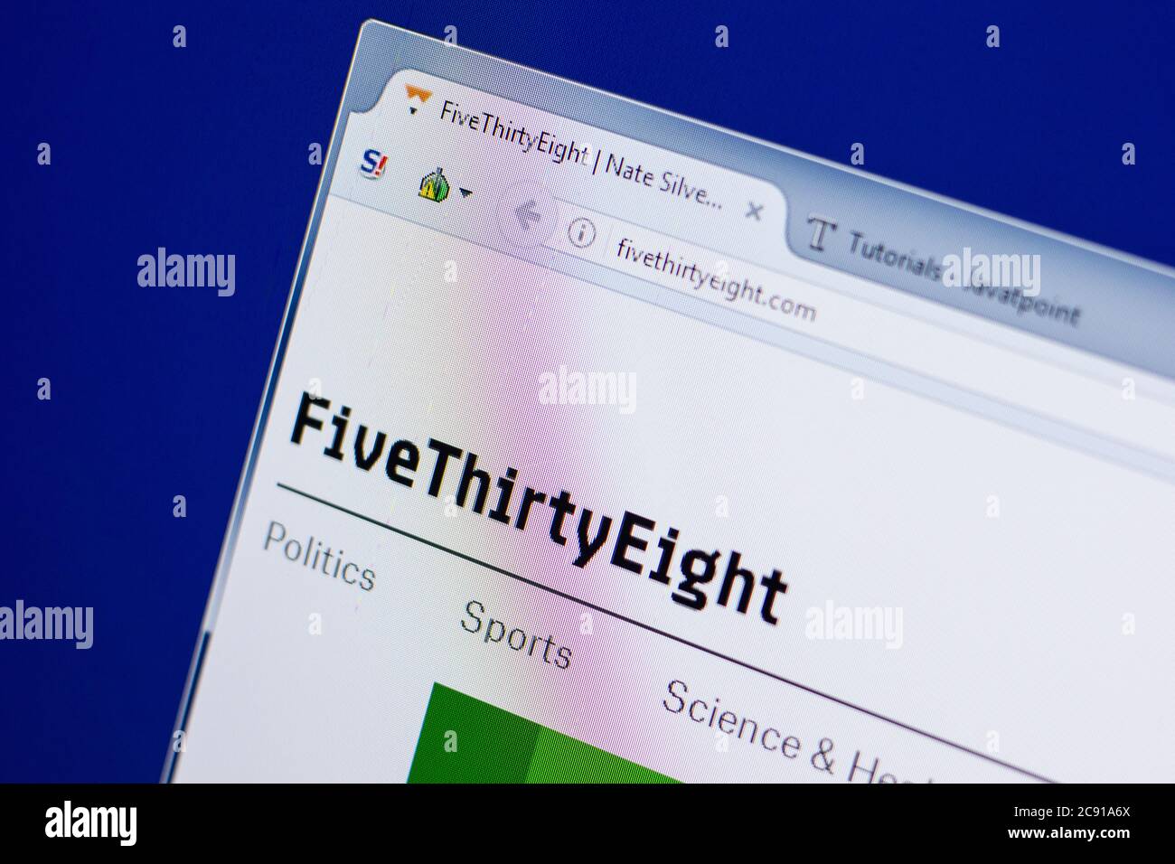 Ryazan, Russia - June 16, 2018: Homepage of FiveThirtyEight website on ...