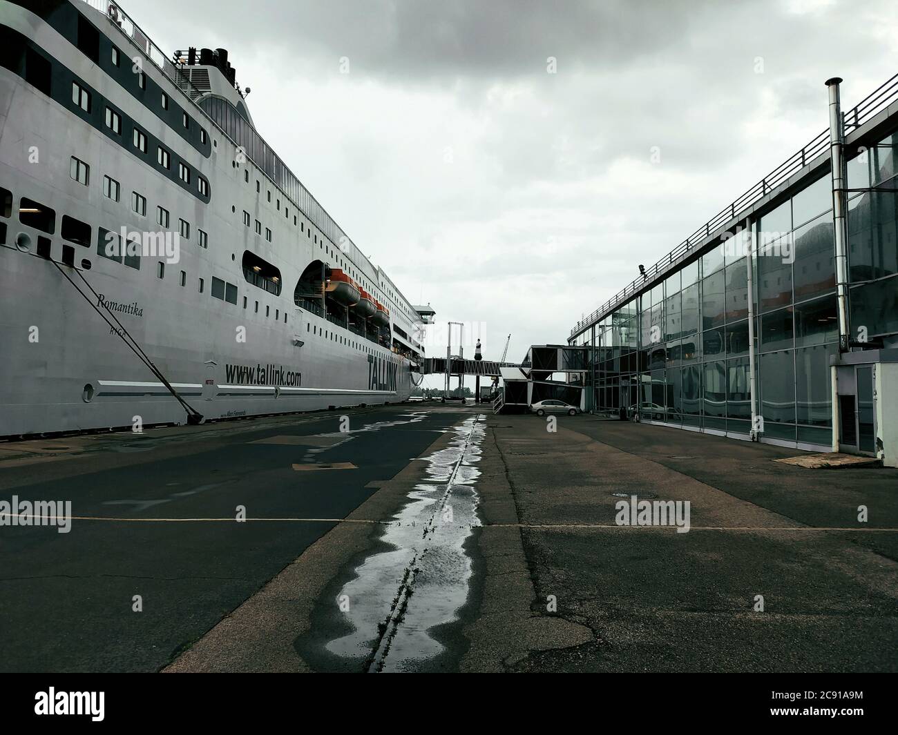 Riga sea passenger terminal. From here, ferries and cruise ships leave ...