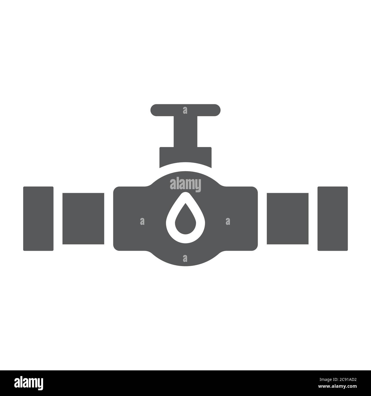 Metal pipeline glyph icon Cut Out Stock Images & Pictures - Alamy