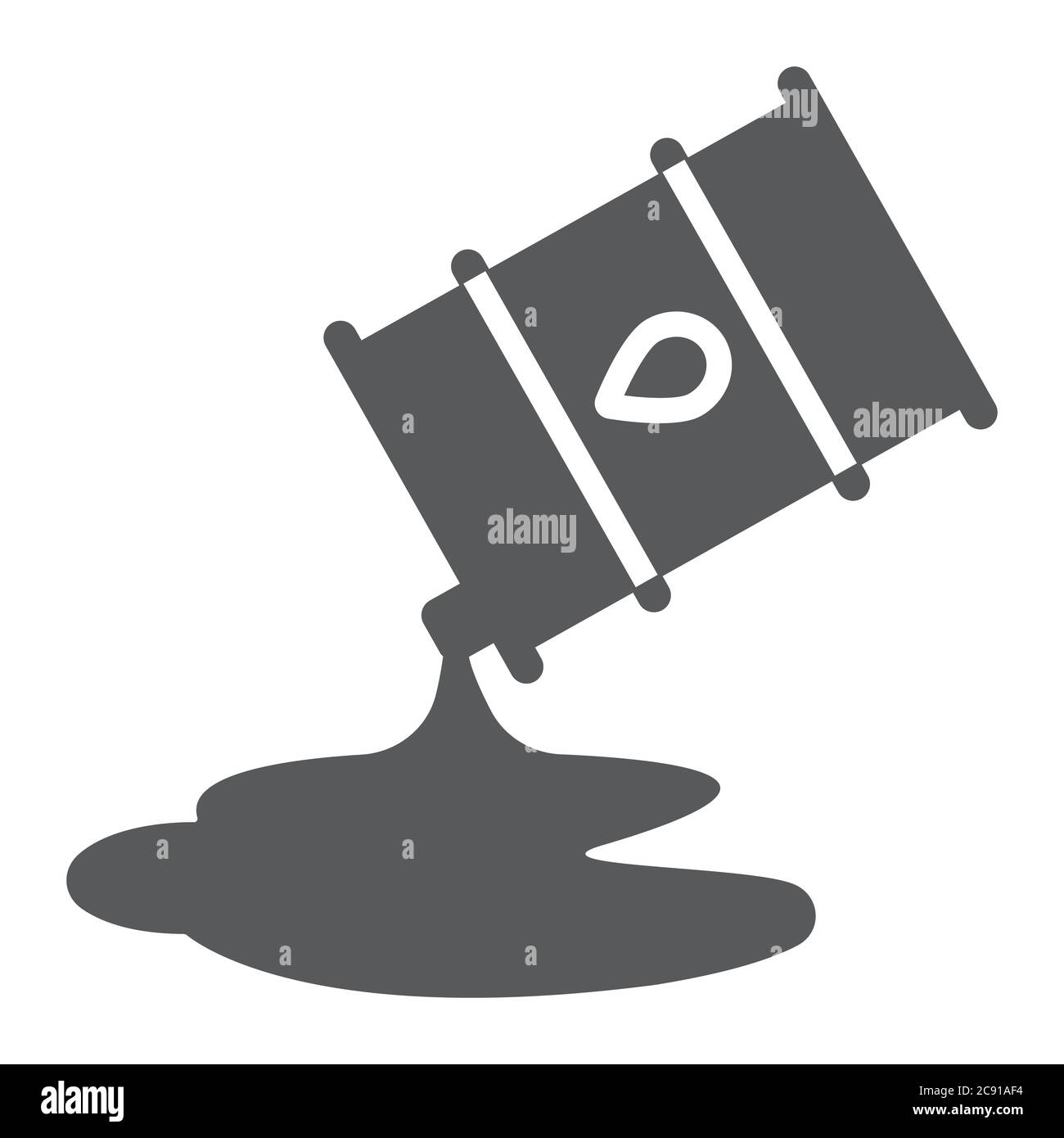 Oil spill glyph icon, fuel and storage, oil barrel sign, vector ...