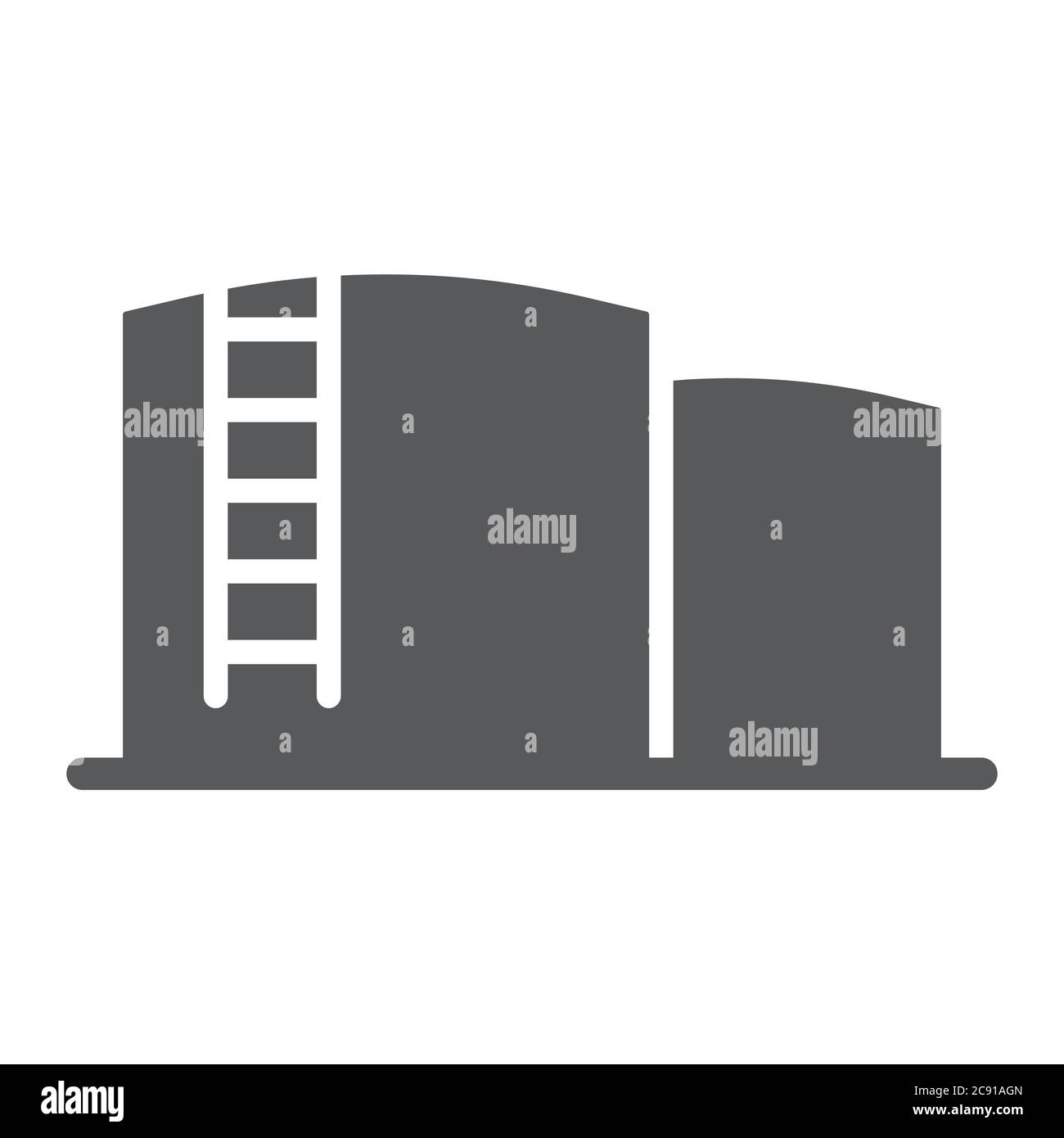 Oil storage glyph icon, fuel and industry, oil tank sign, vector ...