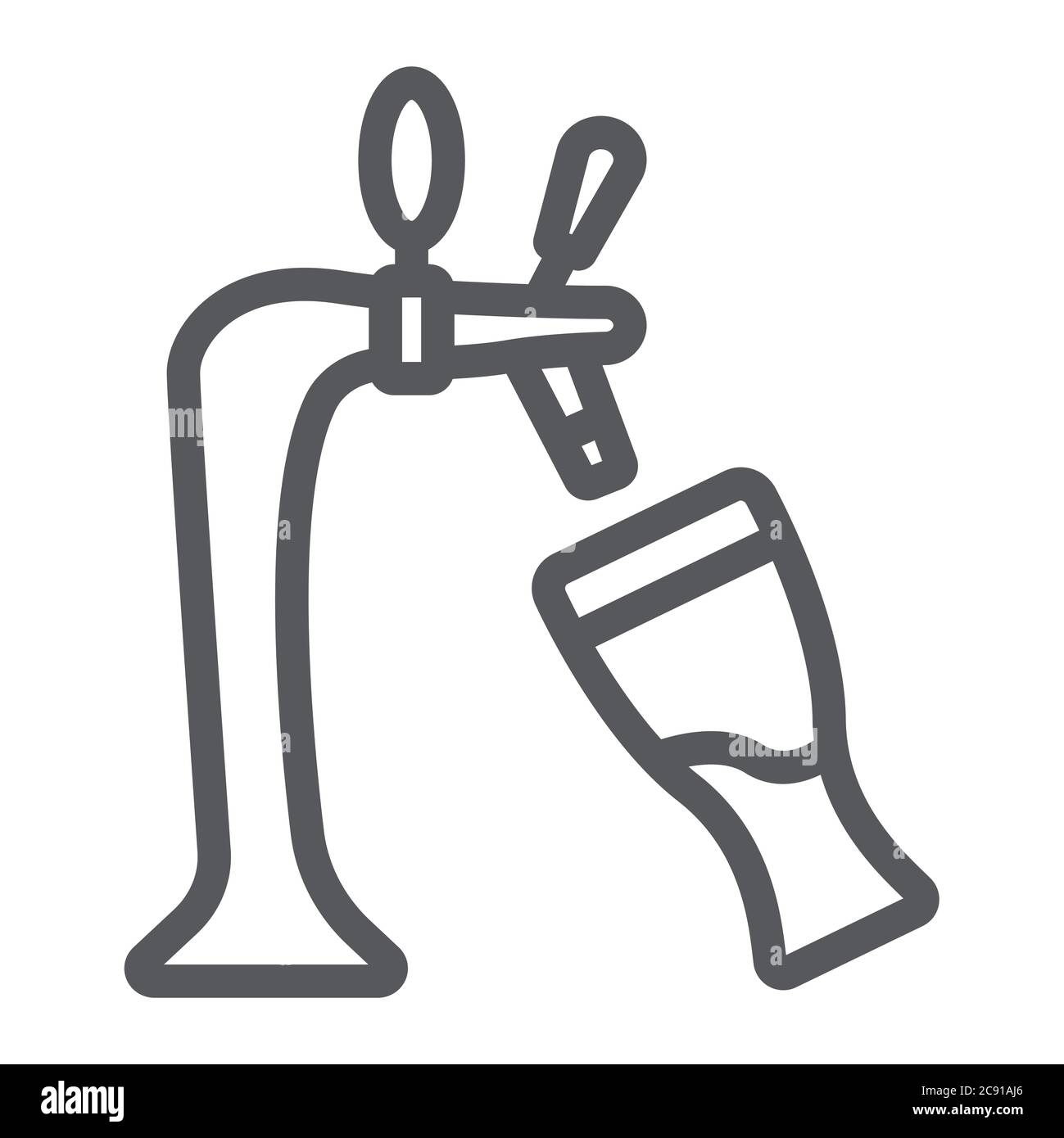 Draught beer tap Stock Vector Images - Alamy
