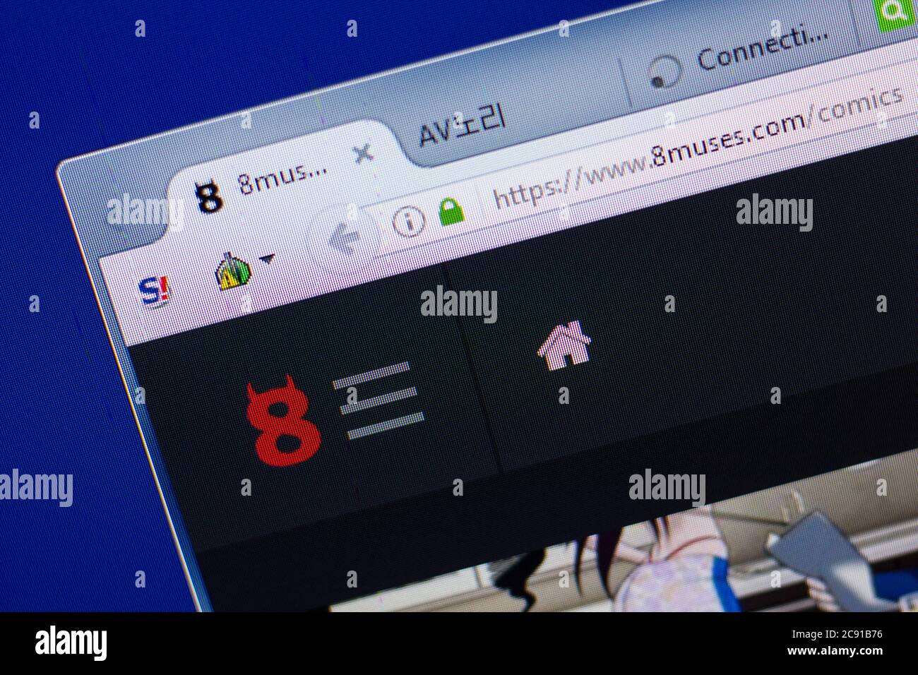 Ryazan, Russia - June 16, 2018: Homepage of 8Muses website on the ...