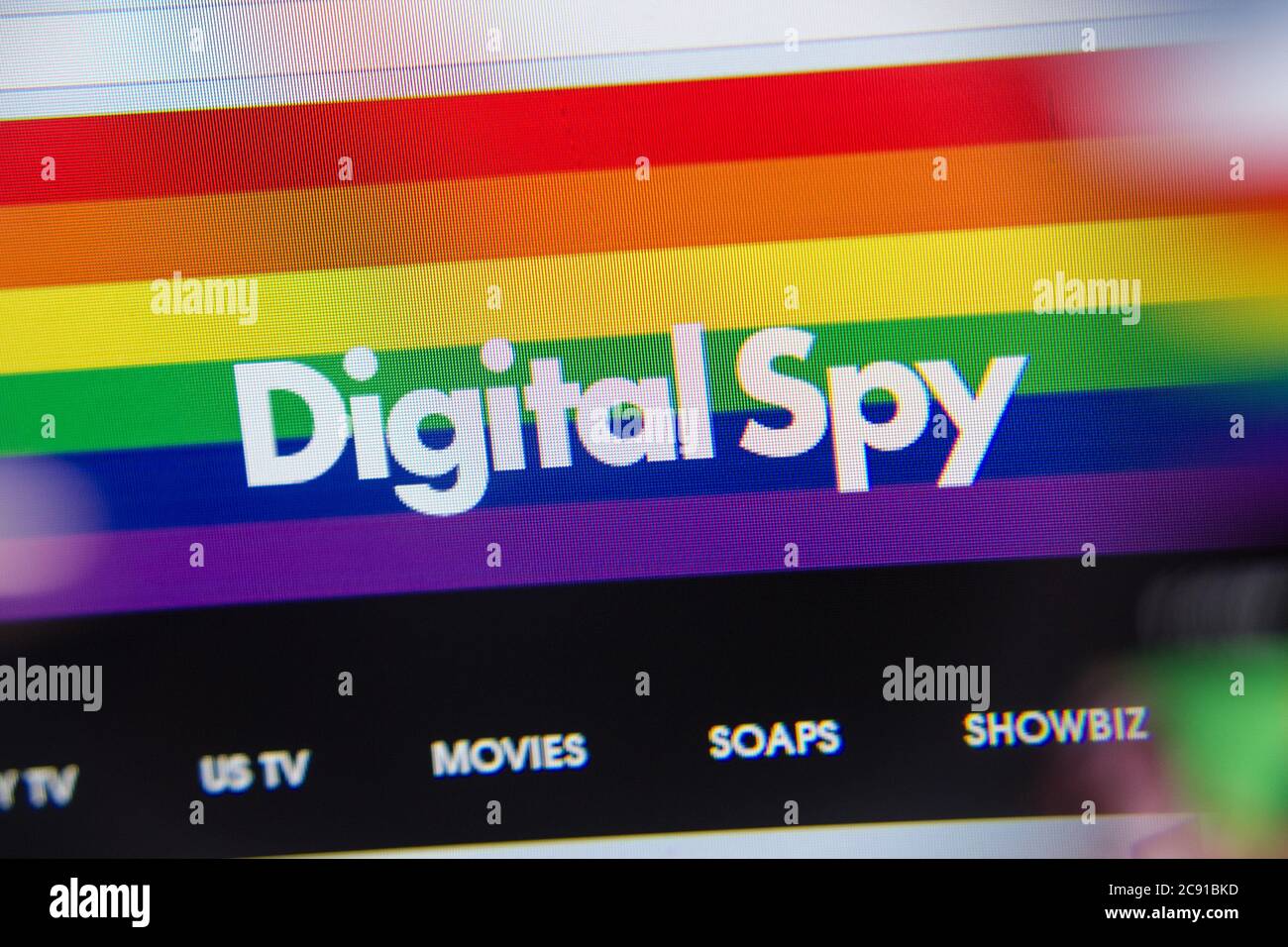 Ryazan, Russia - June 16, 2018: Homepage of DigitalSpy website on the ...